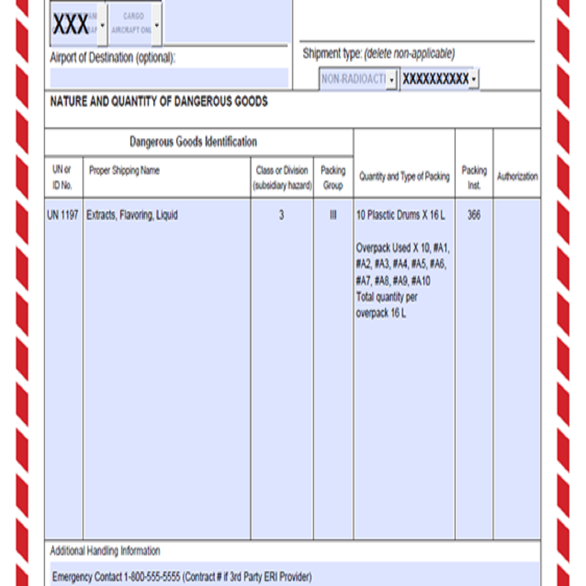 DGR Dangerous Goods Function 7.1.B Initial Training (DG Bill of Lading Preparation)